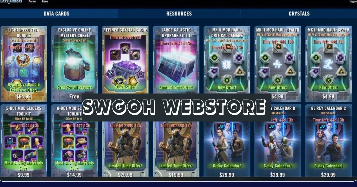 SWGOH Webstore: A Complete Expert Guide for Galaxy of Heroes Players ...